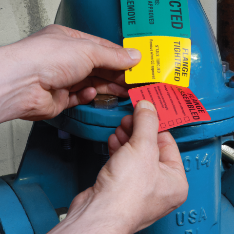 Flange & Valve Inspection Tags | Rutke Signs Home of Signs Labels and Tags