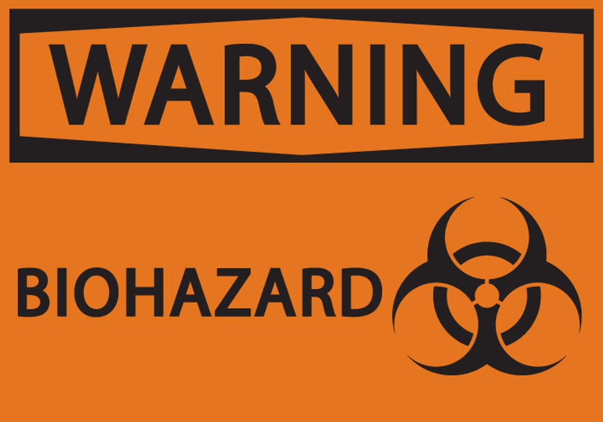 Warning Biohazard - Eco Biohazard Signs - Available In Different Sizes ...