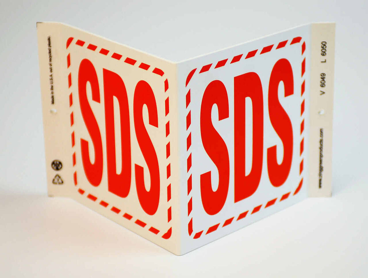 SDS GHS V Sign | 6049 | Rutke Signs Home of Signs Labels and Tags