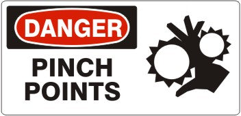 Danger Pinch Points Signs | DP-9666 | Rutke Signs Home of Signs Labels ...